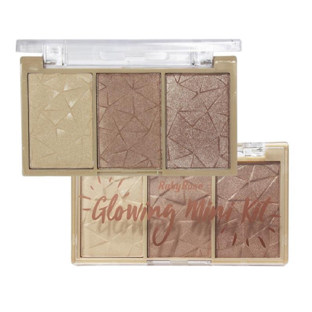 Paleta de Iluminador Ruby Rose Glowing Highlighter | Shopee Brasil