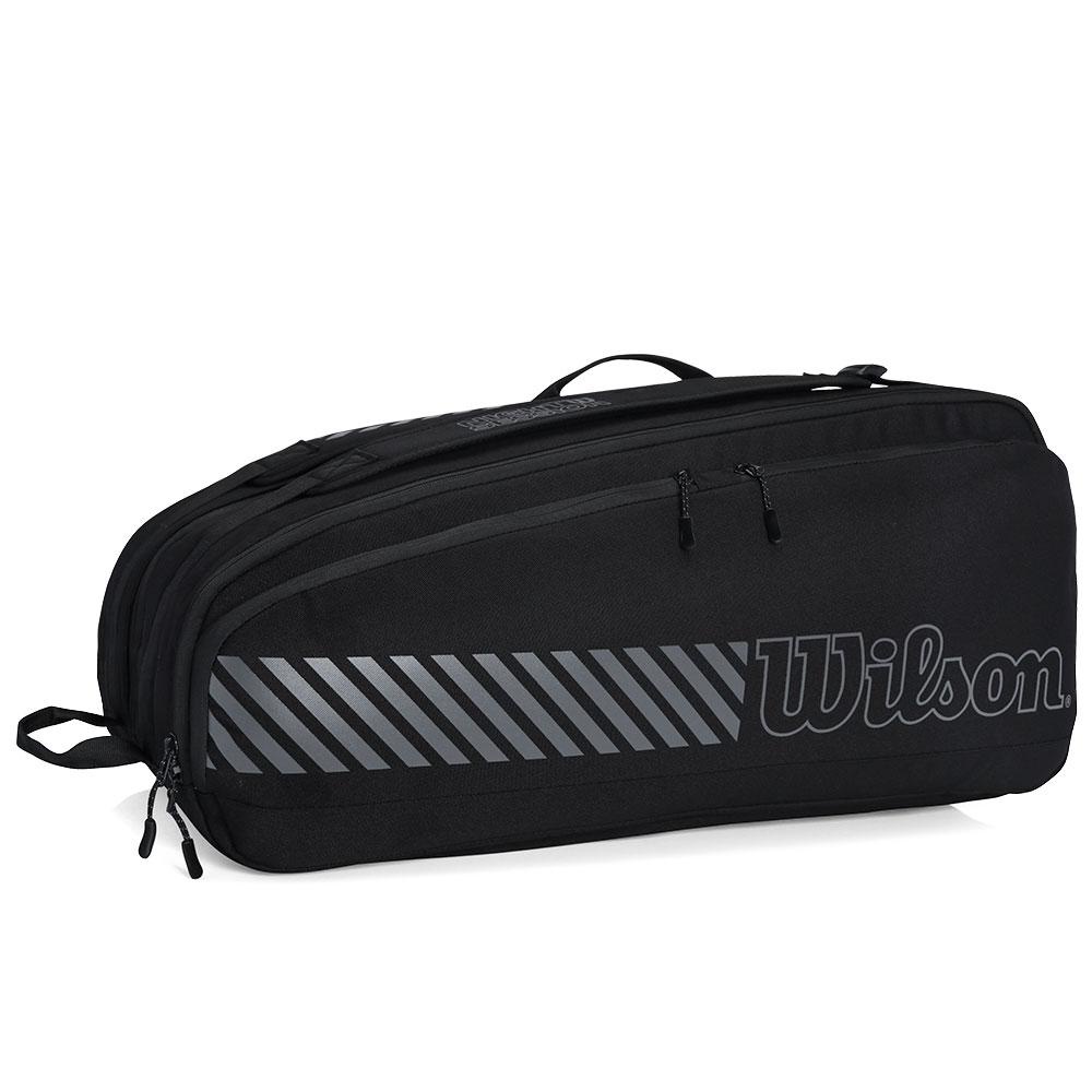 Raqueteira Wilson Night Session X12 Preta | Shopee Brasil