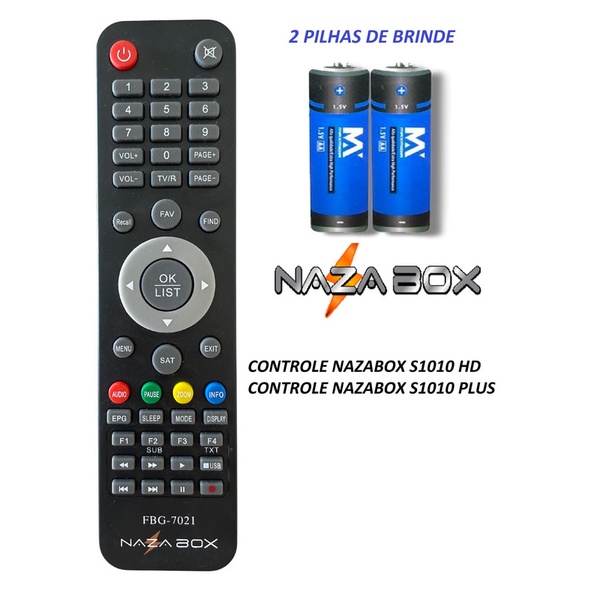 CONTROLE NAZABOX S1010 HD NZ10 PRONTA ENTREGA | Shopee Brasil