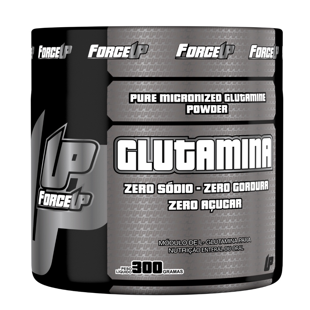 Glutamina Micronizada Force Up Turbo L-Glutamina Pura 300g | Shopee Brasil
