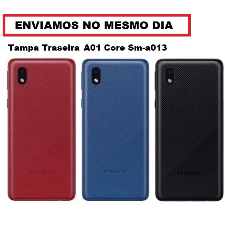 Tampa Traseira A01 Core C/lente + botões laterais (A013) - Novo* A ...