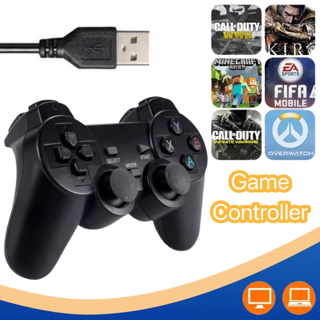 Controle Joystick Games Console e Computador Entrada Usb | Shopee Brasil