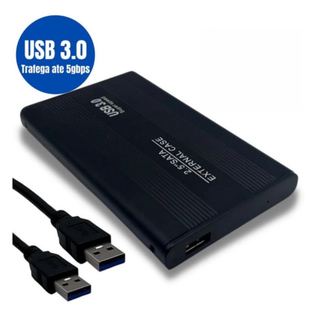 Case Hd Externo 2.5 Notebook Usb 3.0 Ps4 Xbox One Pc 5gbps Adaptador ...