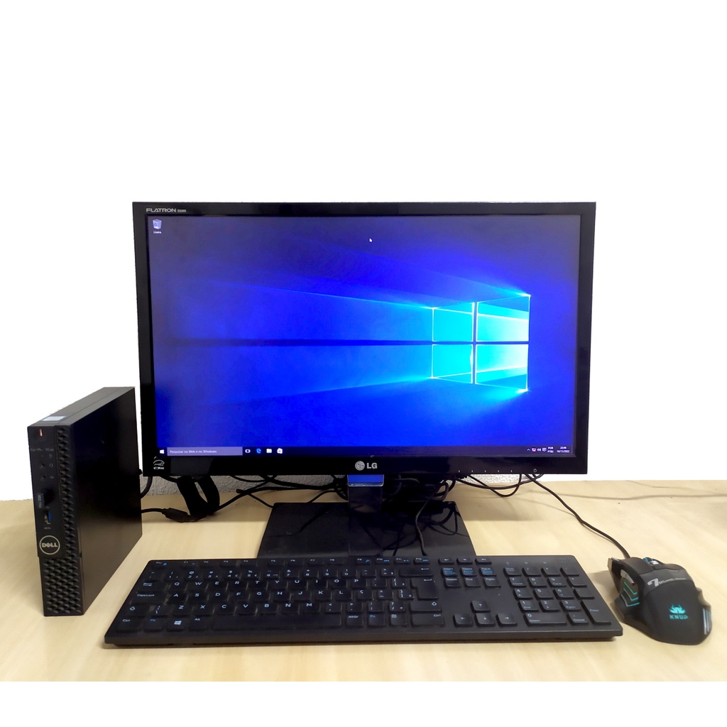 Mini PC Dell 3060 Completo i5 8gb Ram SSD240gb + Monitor Mouse teclado ...