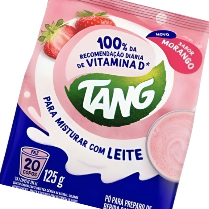 Tang Para Misturar Com Leite Sabor Morango 125g | Shopee Brasil