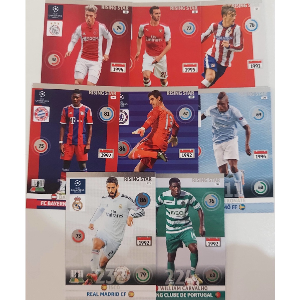 Rising Star - Cards - Adrenalyn XL Champions League 2014-15 | Shopee Brasil