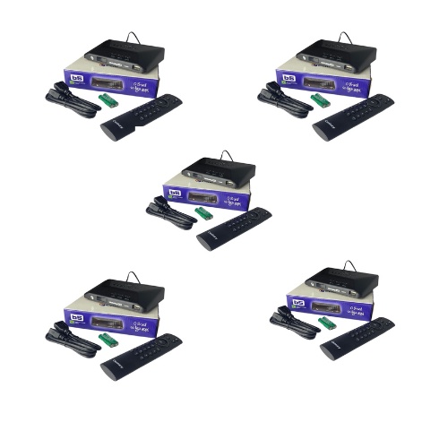 Kit 5 C/ 5 Unidades Receptor Midia BOX b5 | Shopee Brasil