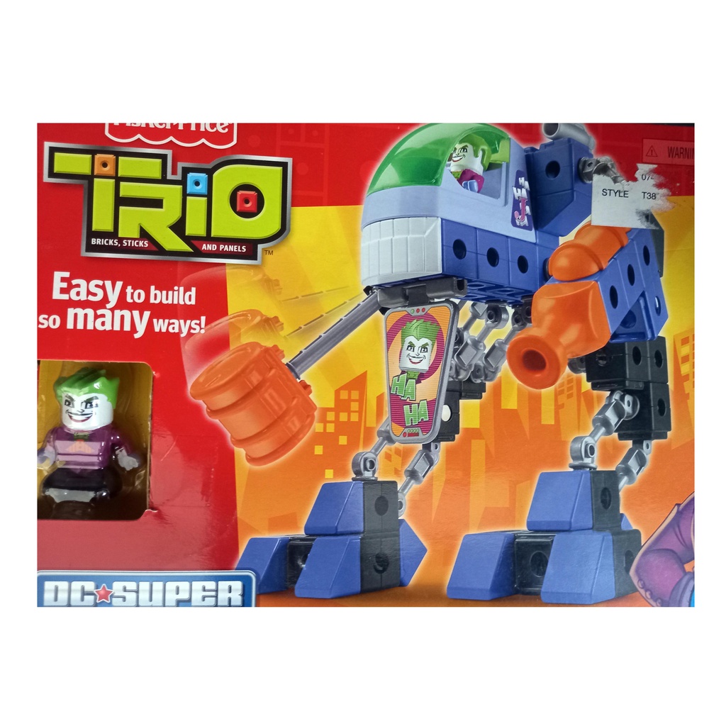 Bonecos de Ação Batman Trio Joker-Bot (Coringa) DC Super Friends Blocos ...