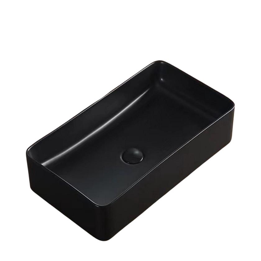 Cuba de Ceramica Preta para Banheiro/Lavabo/Pia 61x35x11 cm | Shopee Brasil