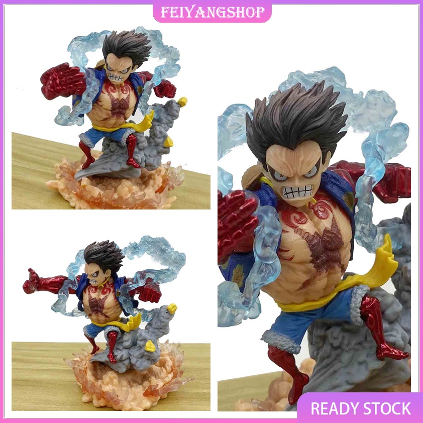 Action Figure One Piece Luffy Gear Fourth G5 Pvc | Shopee Brasil