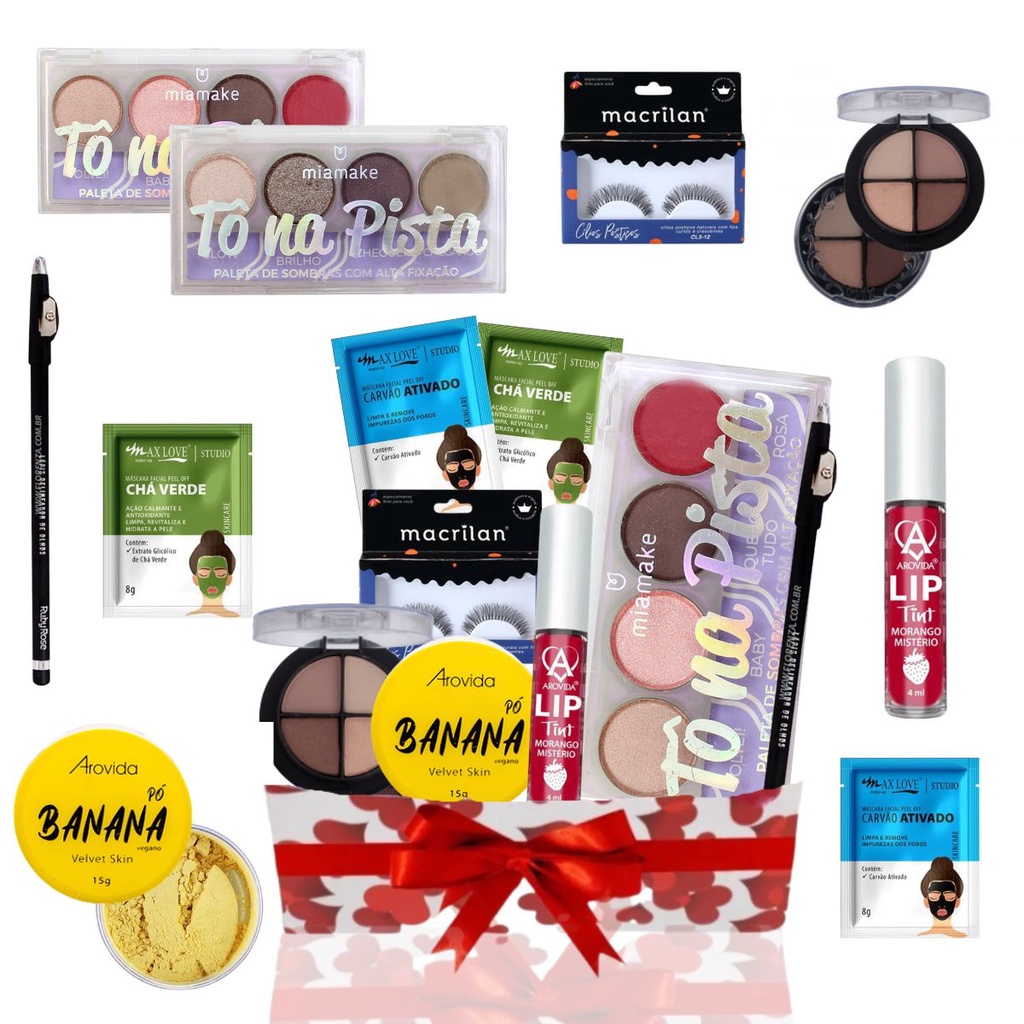 Combo Kit De Maquiagem Ruby Rose Completo | Shopee Brasil