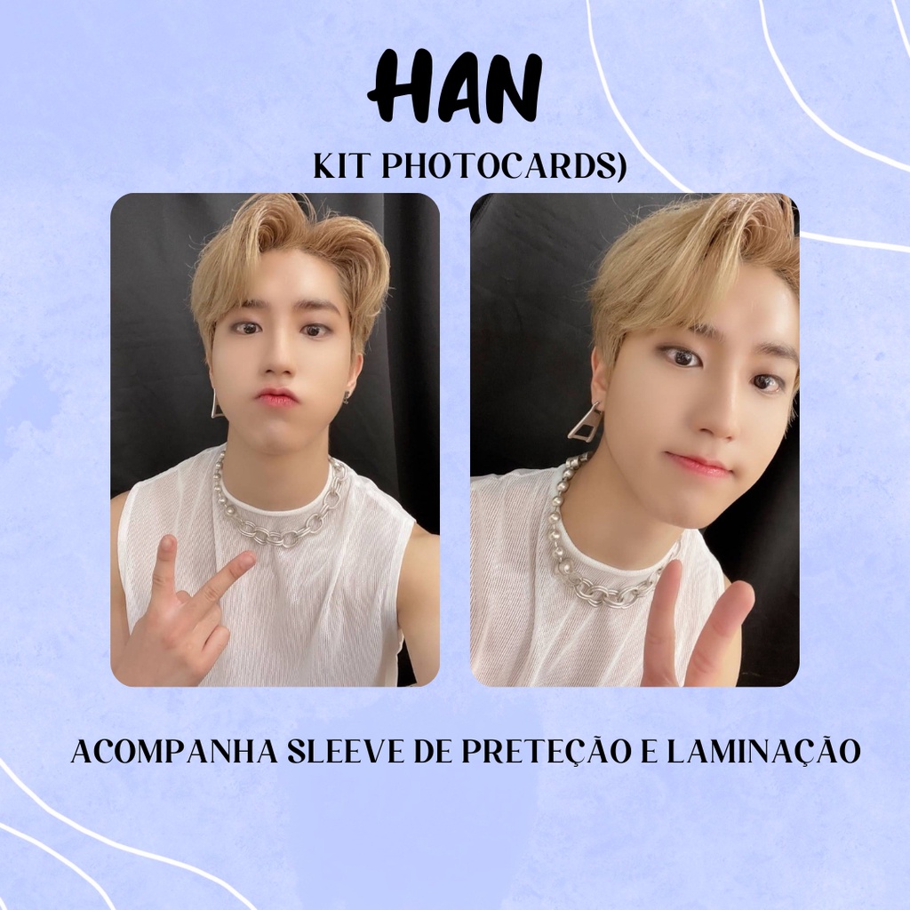 Kit photocards Han frente e verso fanmade | Shopee Brasil