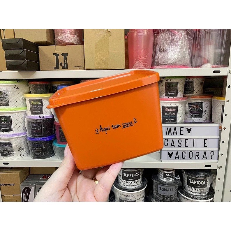 Tupperware Jeitoso Aqui tem Sopa 800ml | Shopee Brasil