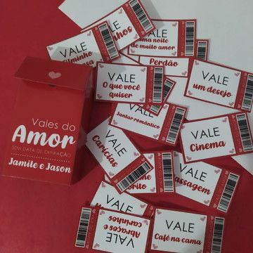 Vales do amor presente dia dos namorados amor love presentes casamento ...