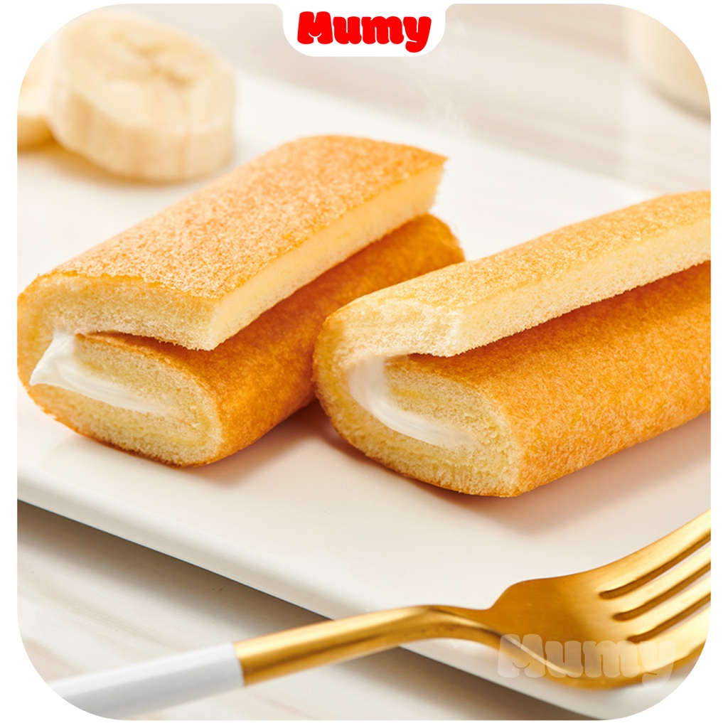 1 Bolo Rocambole Daliyuan Recheado Sabor Banana Swiss Roll Importado da ...