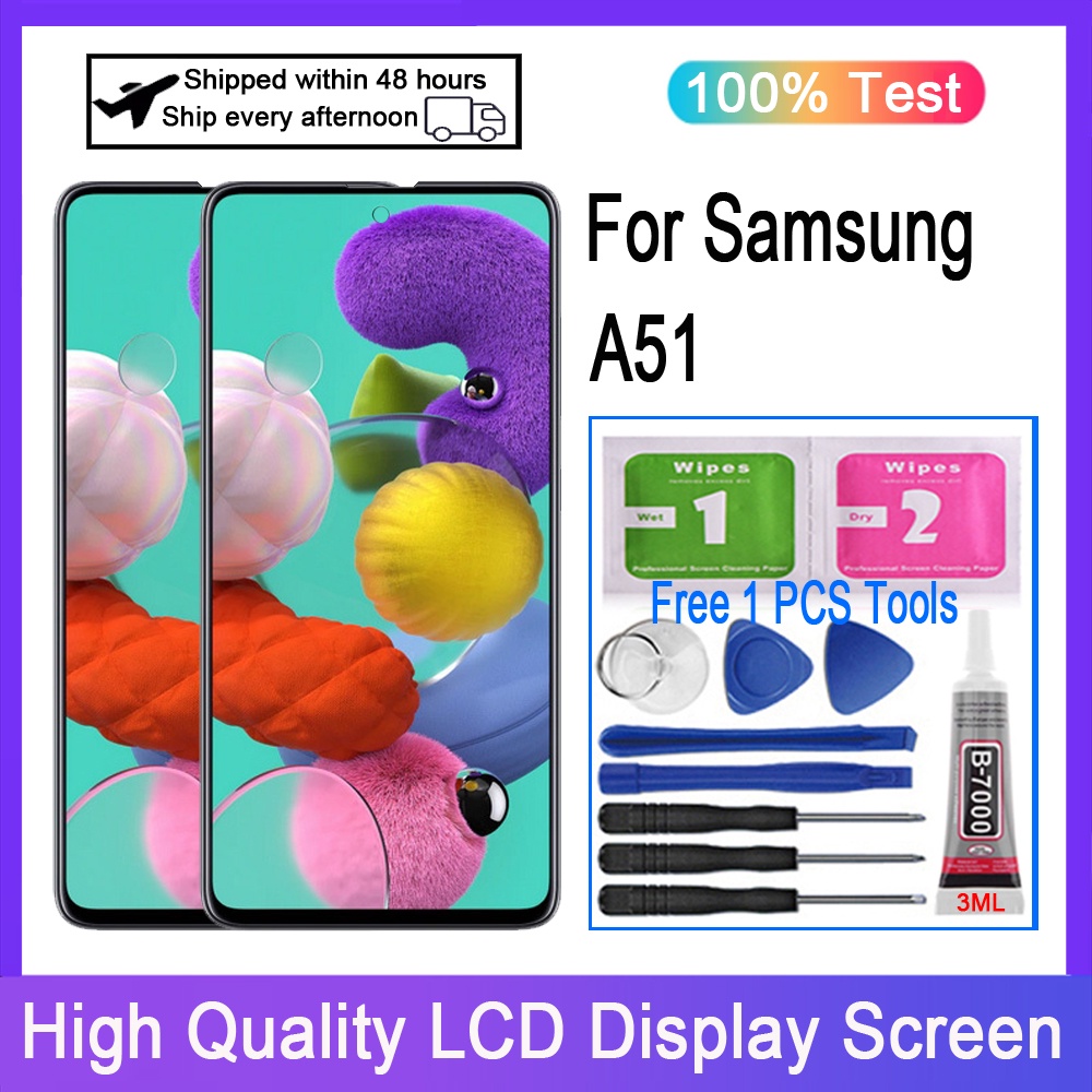 Tela LCD TFT Para Samsung Galaxy A51 A515F SM-A515F/DS - Desconto no Preço