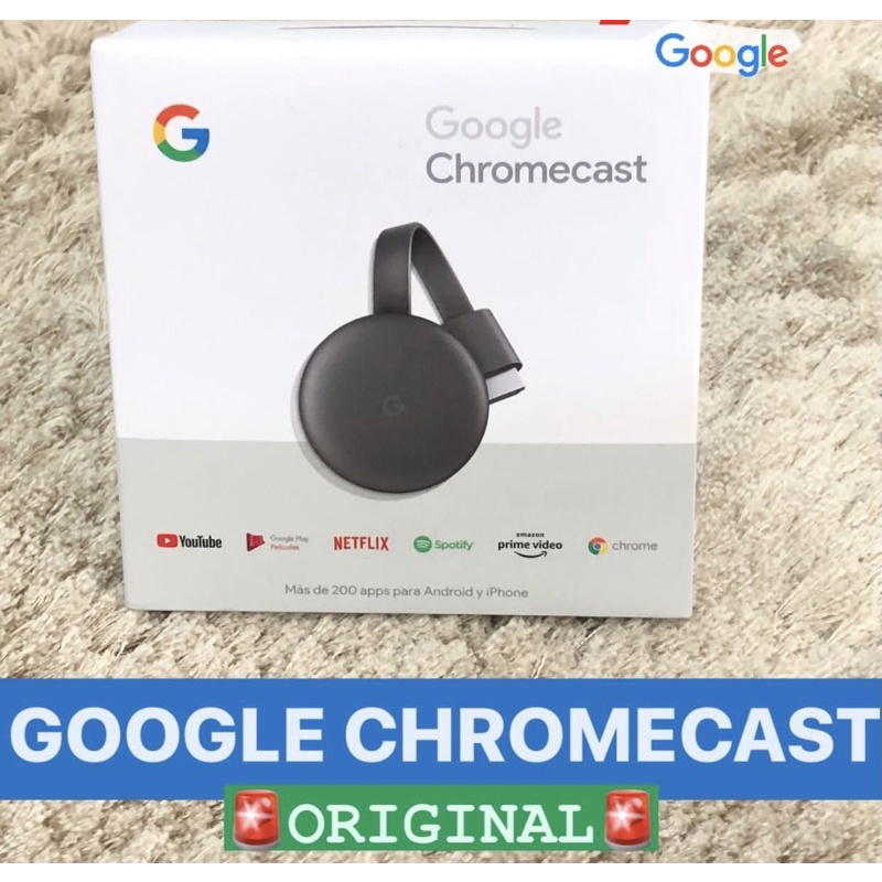 Google Chromecast 3 ORIGINAL Terceira Geração Full Hd Preto 3rd ...