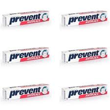 Kit 6x90g Prevent Creme Dental Antiplaca ( 6 unidades ) | Shopee Brasil