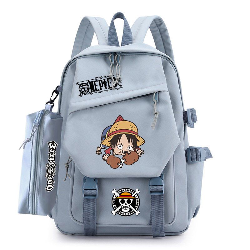 Mochila Escolar De Desenho Animado One Piece School Backpack Versão ...