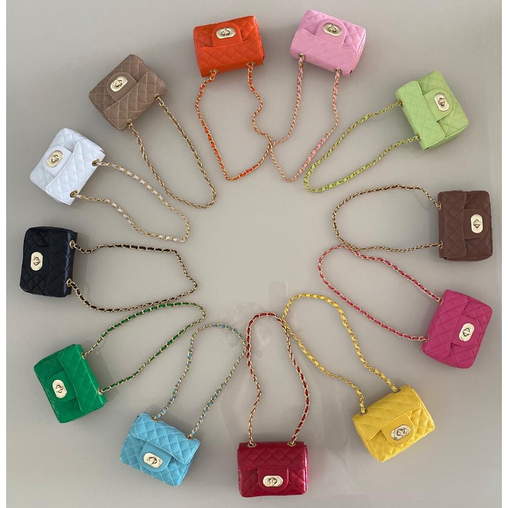 MINI BAG BOLSA FEMININA LUXO TRANSVERSAL DIVA INFLUENCER - Escorrega o ...