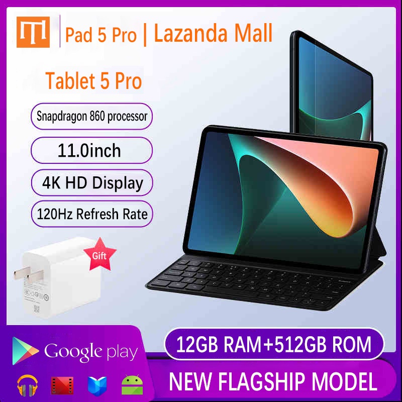 Original Pad 5 Pro Tablet 5G Versão Android Vendas Cartão Duplo 12G ...