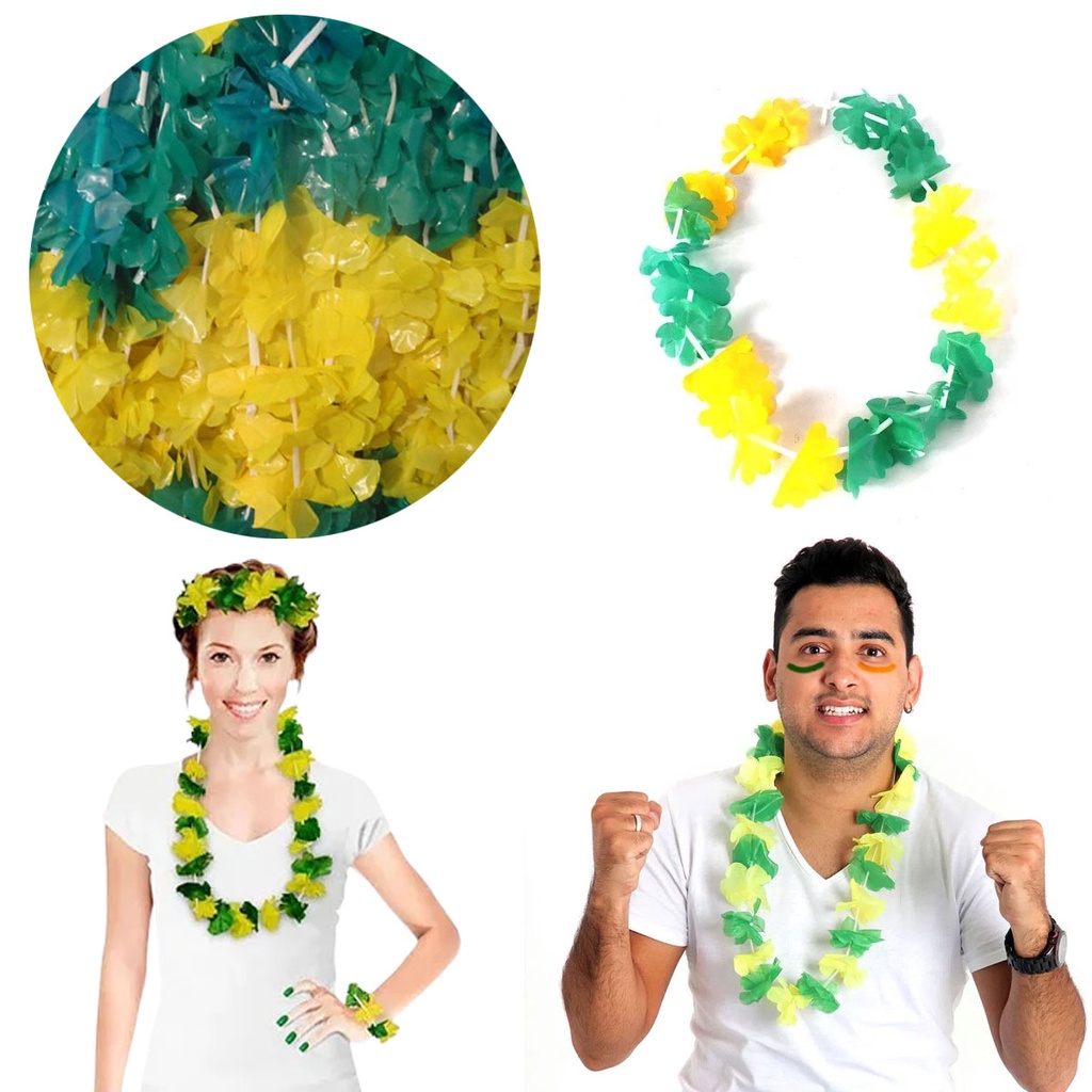 Colar Brasil Colar Havaiano para festa Copa do Mundo 2022 Fifa Brasil ...