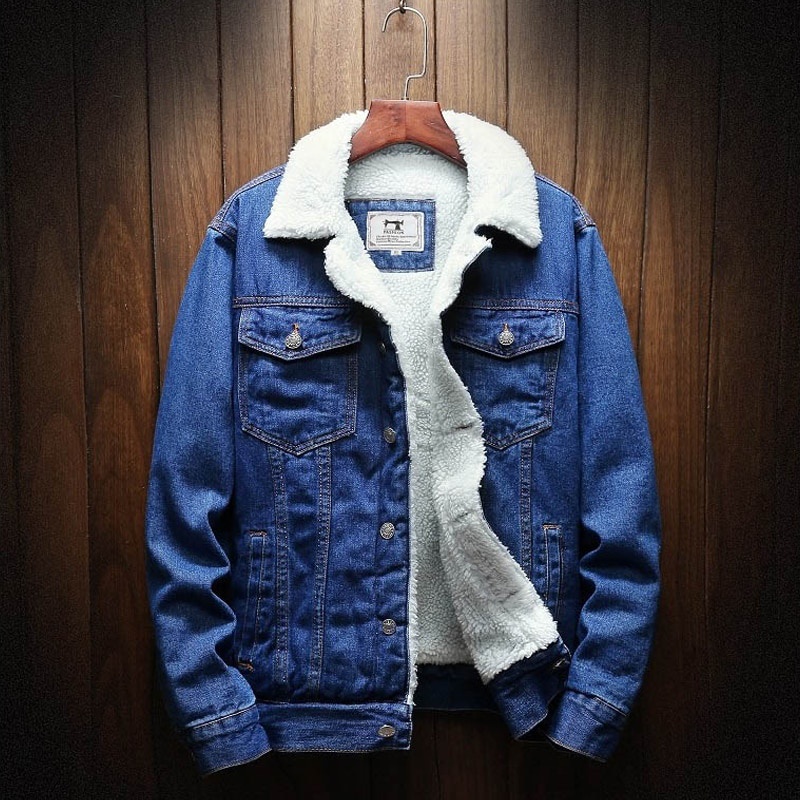 Jaquetas De Inverno Jeans Masculinas Casacos De Ganga Quente Moda ...