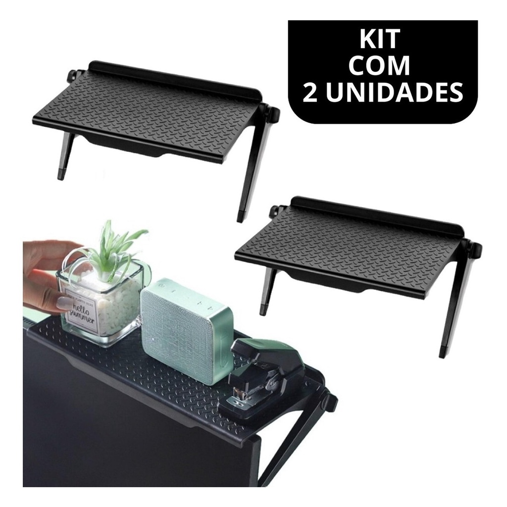 Kit 2 Prateleira Rack Suporte Dvd Conversor Modem Monitor Tv | Shopee ...