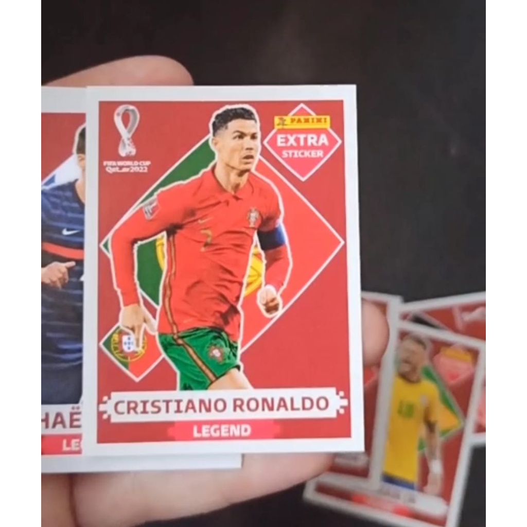 Figurinha copa do mundo extra sticker bordô original panini Cristiano ...