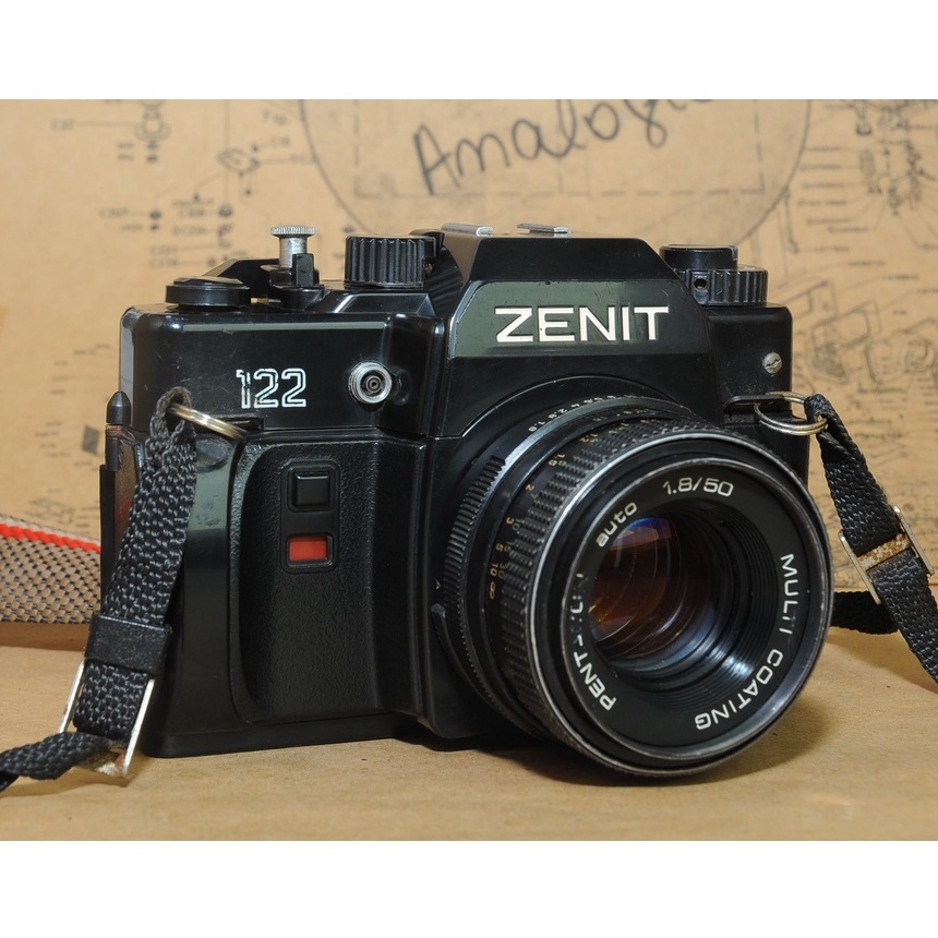 -FUNCIONAL/PERFEITO ESTADO - ZENIT 122 + LENTE PENTACON 50MM F:1.8 ...