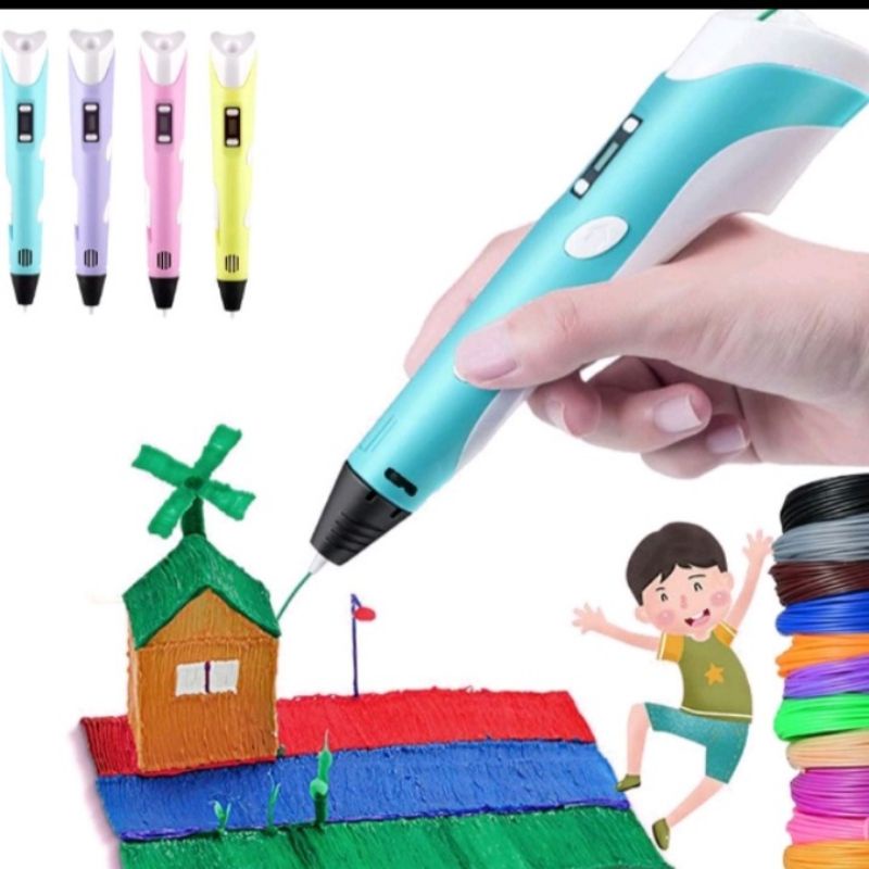 Caneta 3D com tela LCD caneta impressora | Shopee Brasil