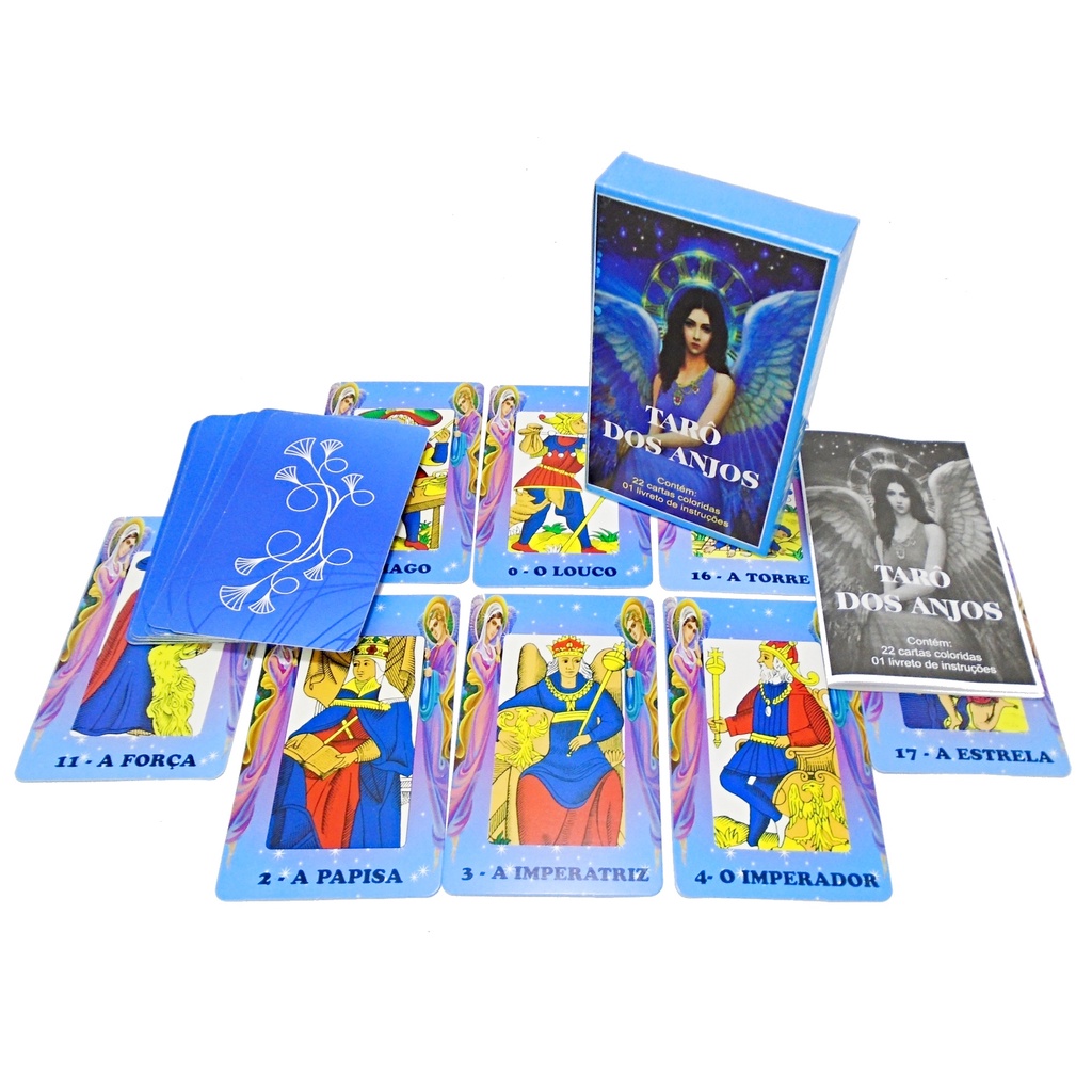 BARALHO TARO DOS ANJOS JOGO DE CARTAS CARTOMANCIA MAIS MANUAL | Shopee ...