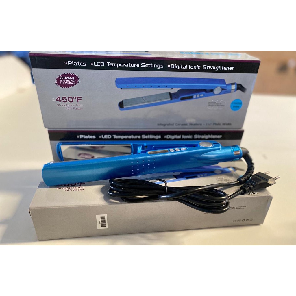 chapinha prancha de cabelo nano titanium 450f azul bivolt 110/220V ...