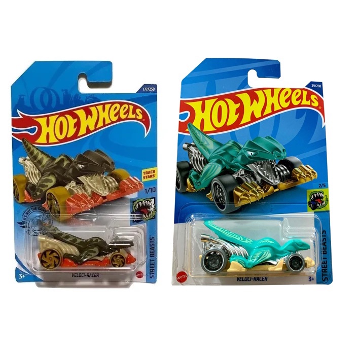 Veloci-Racer Street Beats Hot Wheels 1:64 - Miniatura Dinossauro ...
