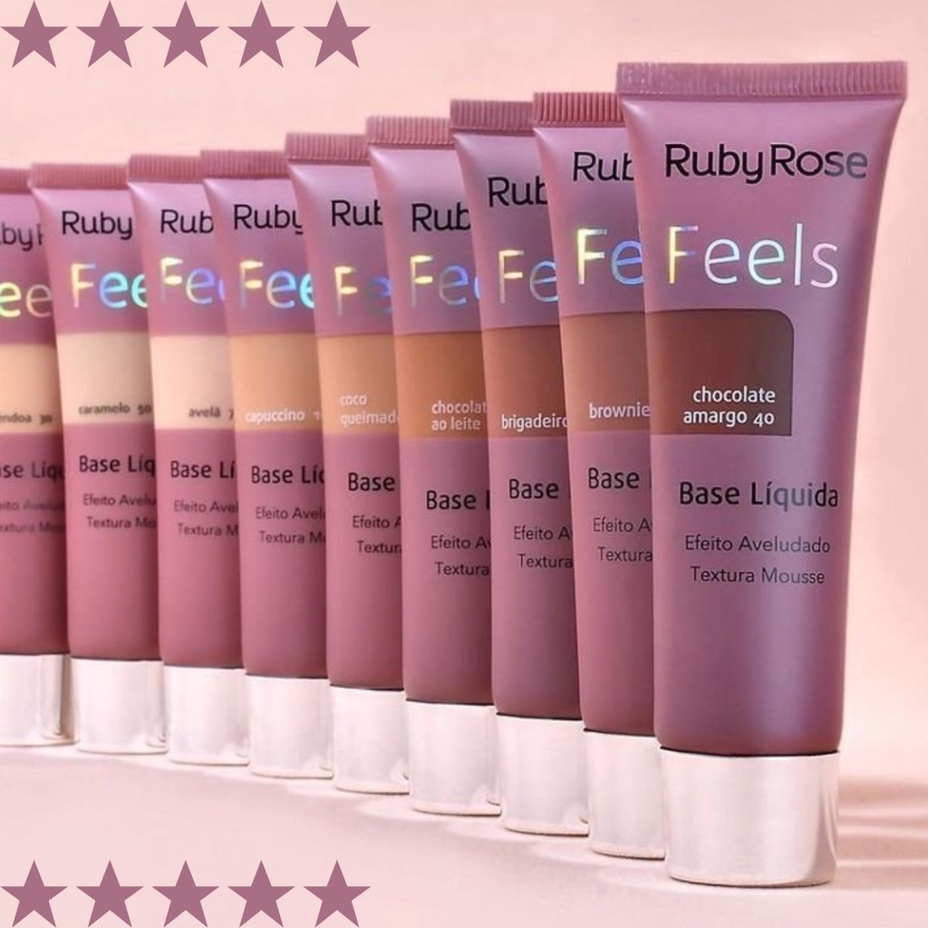 Base Liquida Feels Efeito Aveludado Ruby Rose | Shopee Brasil