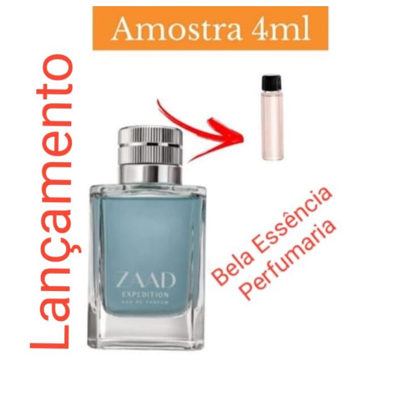 Lançamento Zaad Expedition amostra 4ml boticário | Shopee Brasil