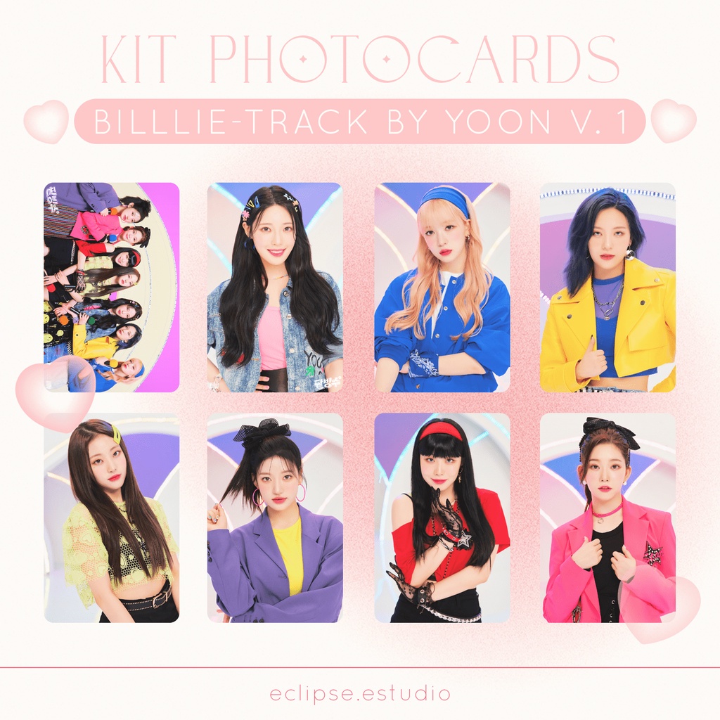 Kit Photocard Billlie Track By Yoon Fanmade | Tsuki Moon Sua Haruna ...