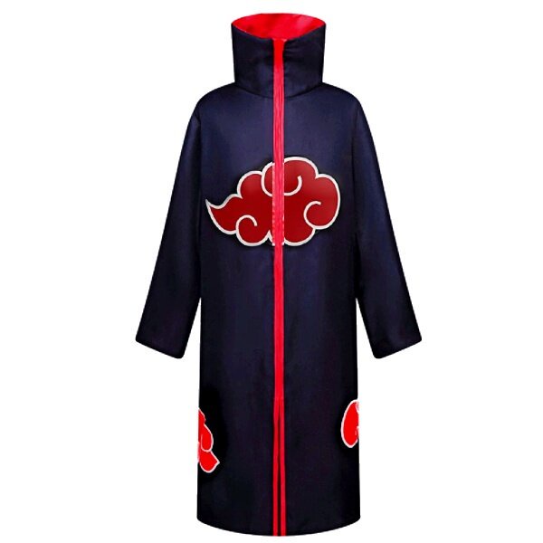 Manto Infantil Akatsuki cosplay fantasias naruto gola alta anime ...