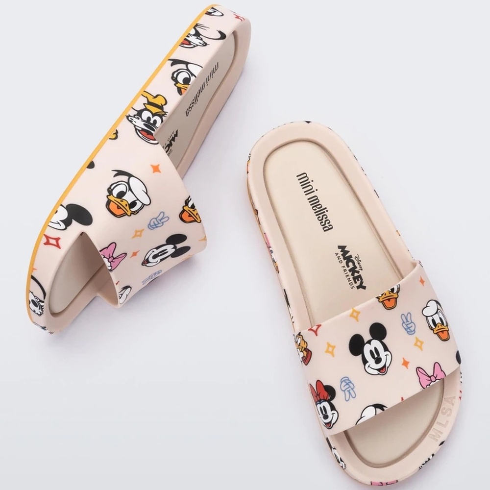 Chinelo Mini Melissa Slide Beach Mickey And Friends | Shopee Brasil