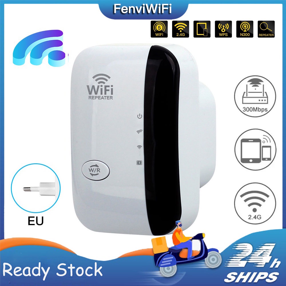 Amplificador Sem Fio Wi-Fi Extensor De Longa Alcance 802.11N WPS Ponto ...