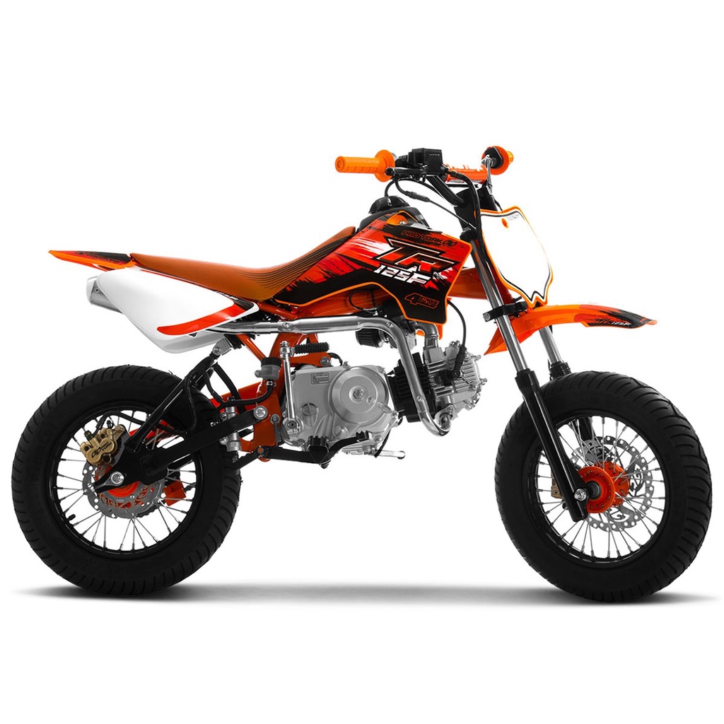 Mini Moto Motocross TR125F Supermotard Pro Tork Off Road 4 Marchas ...