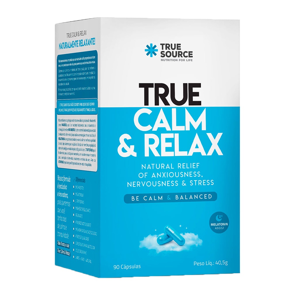 True Calm & Relax com 90 Cápsulas - True Source | Shopee Brasil