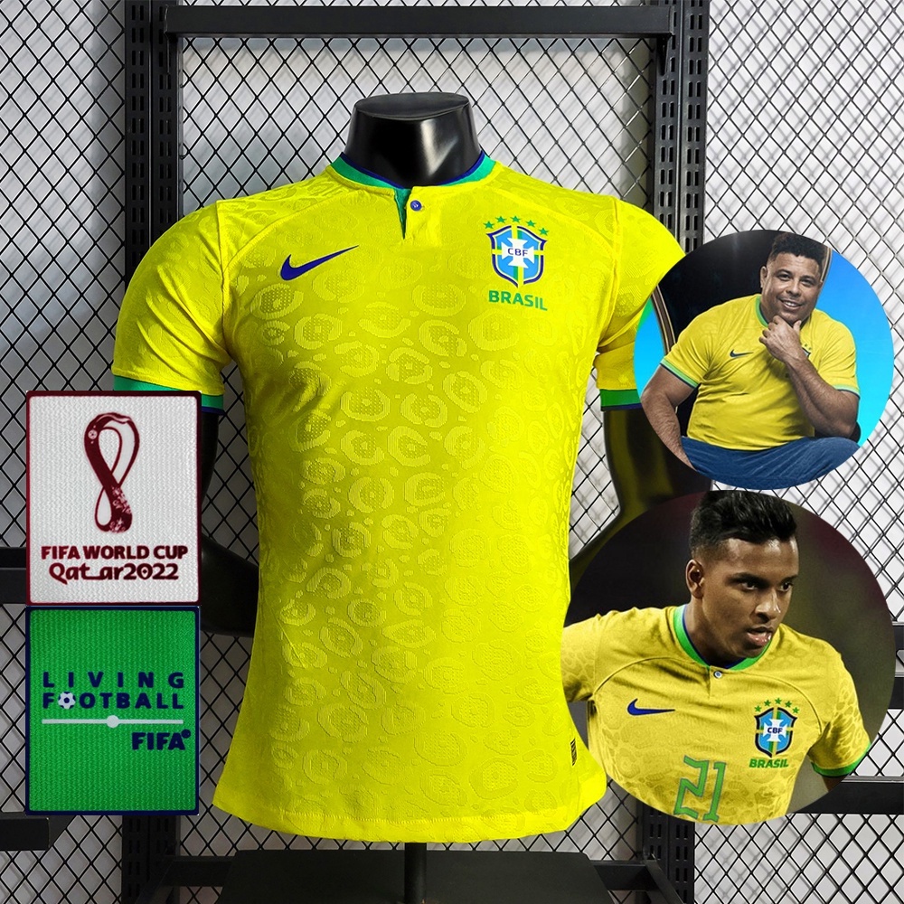 2022 Camisa do Brasil I Camiseta Football World Cup Player Verson de ...
