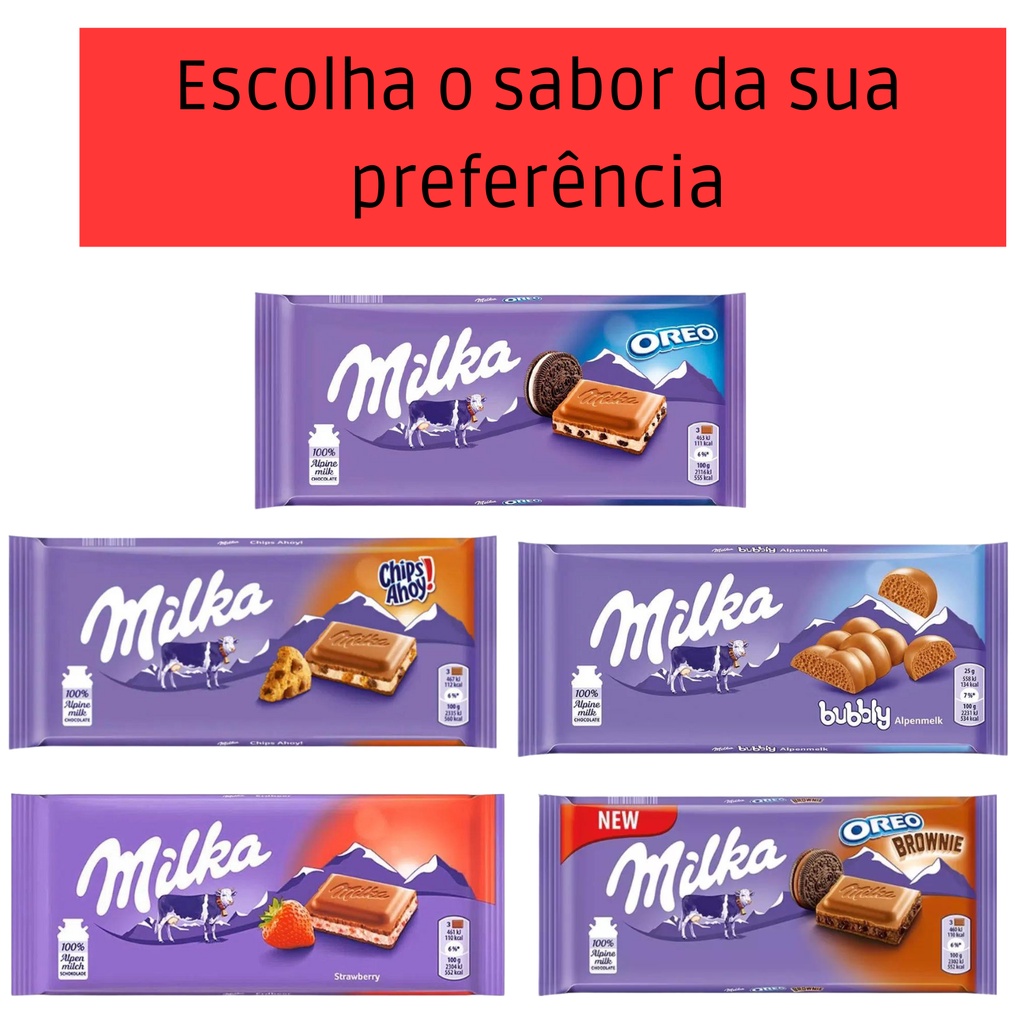 Chocolate Milka 100g | Shopee Brasil