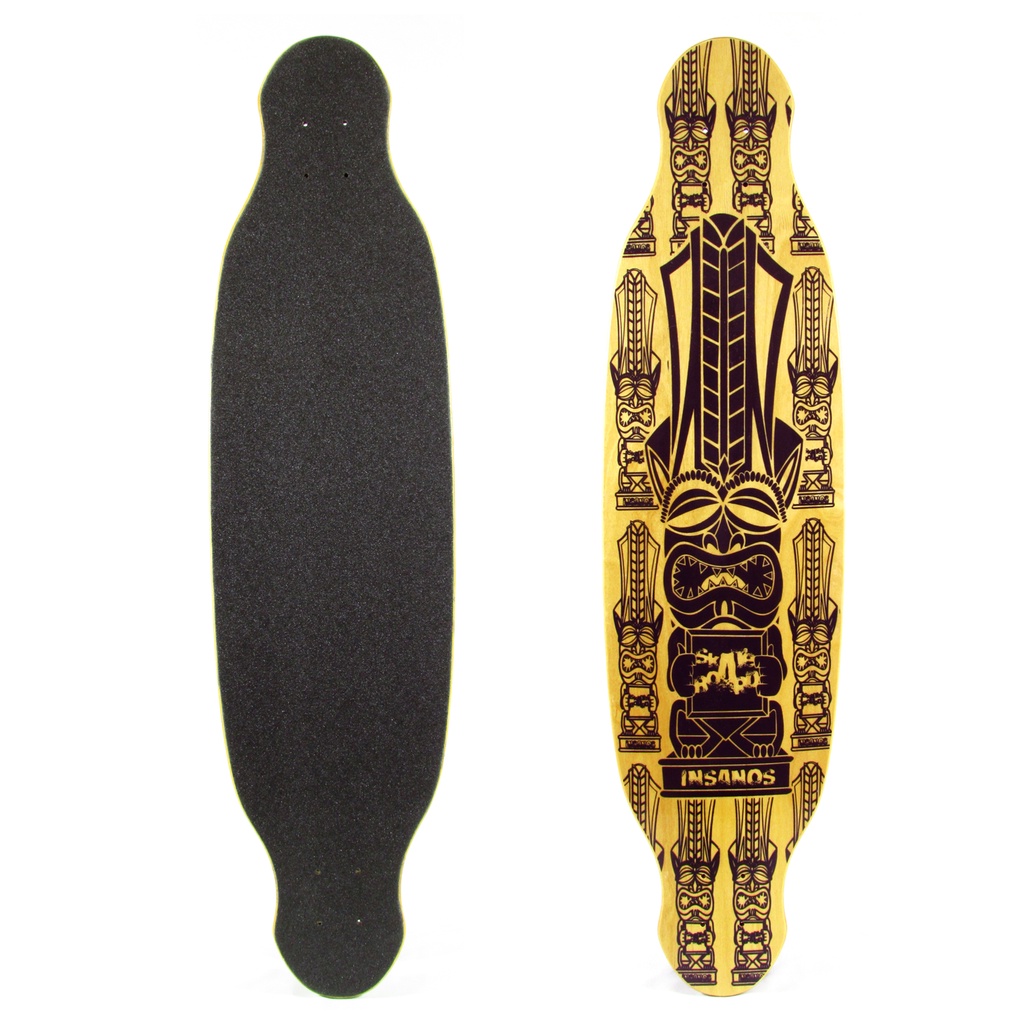 Shape Longboard Insanos Totem Maori 100 Cm - Com Lixa | Shopee Brasil
