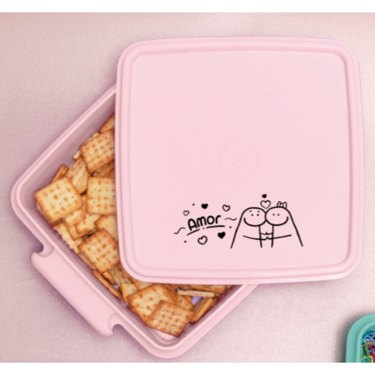 Tupperware Pote Meme Flork 780ml Rosa - Original Tupperware | Shopee Brasil