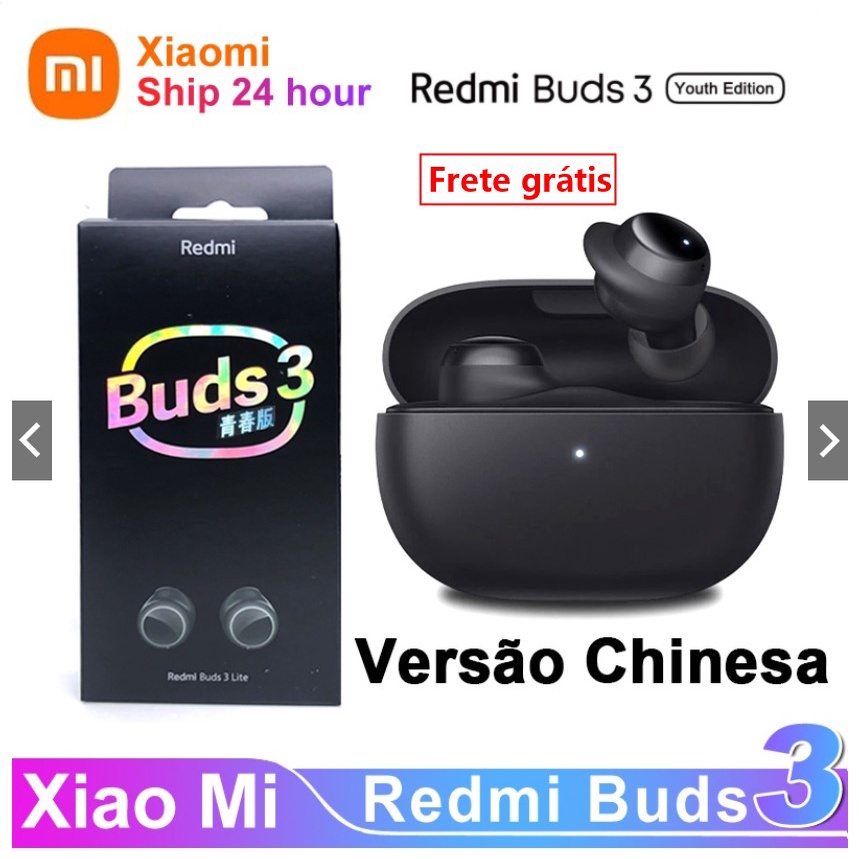 Xiaomi Redmi Buds 3 Lite Youth Edition AirDots Pro 3 Fone De Ouvido Sem Fio E Bluetooth 2 ...