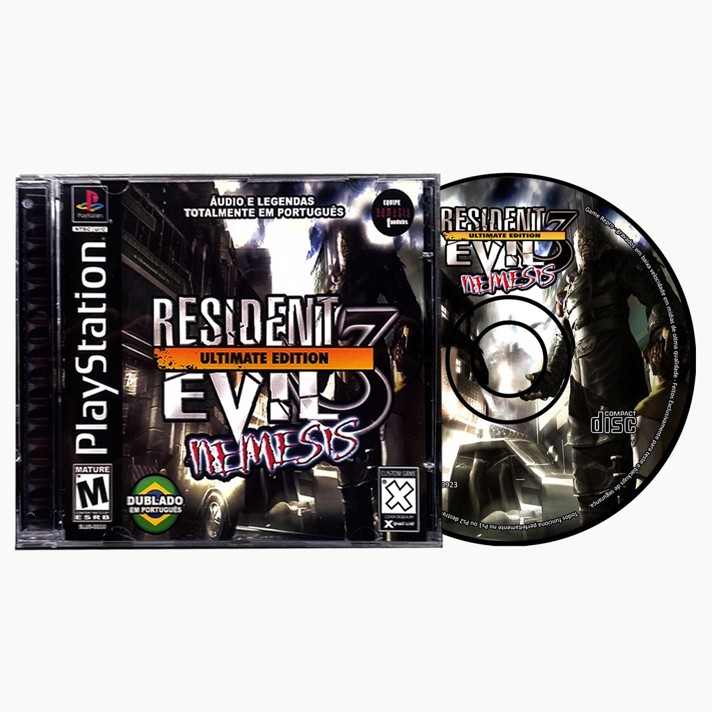 Resident Evil 3 - Dublado Português - JOGO CD para Ps1 / Playstation 1 ...