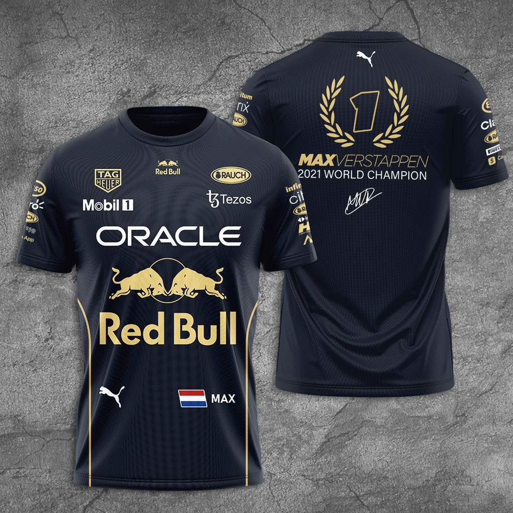 Max Verstappen 2022 F1 Campeão Camiseta Red Bull Racing Driver ...