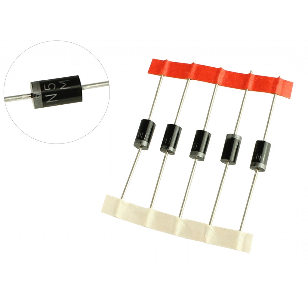 10 X Diodo Retificador 1n5408 3a 1000v - Escorrega o Preço